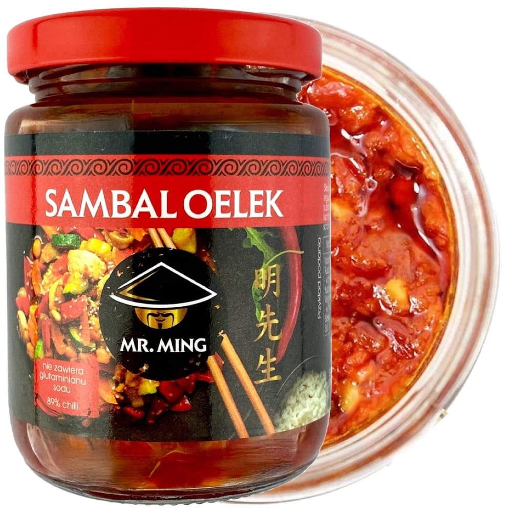 Sos Sambal Oelek Pasta Ostry Przecier z Chili 238g MR. MING – Sushi ...